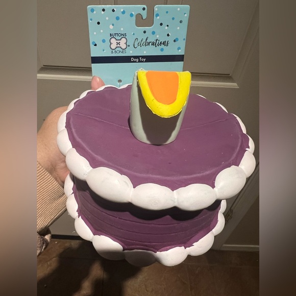 Dog | Nwot Bones And Buttons Dog Cake Chew Toy | Poshmark